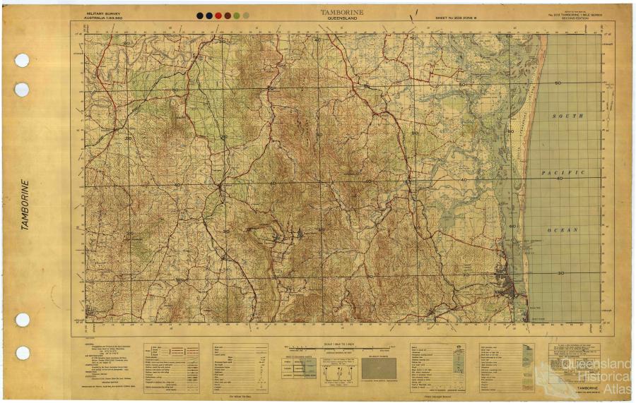 Military survey, Tamborine, 1954 | Queensland Historical Atlas